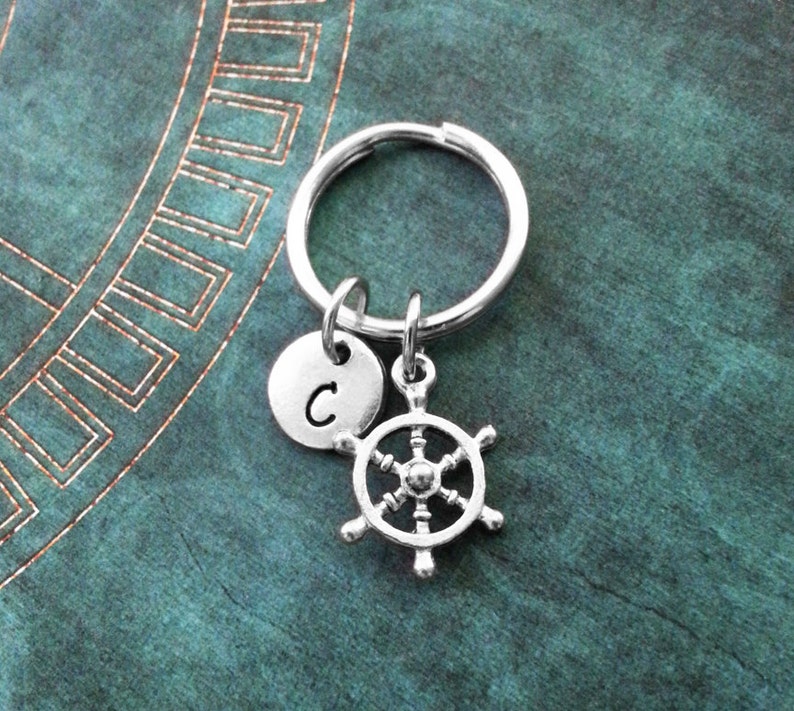 Ship Wheel Keychain VERY SMALL Ships Wheel Keyring - Etsy