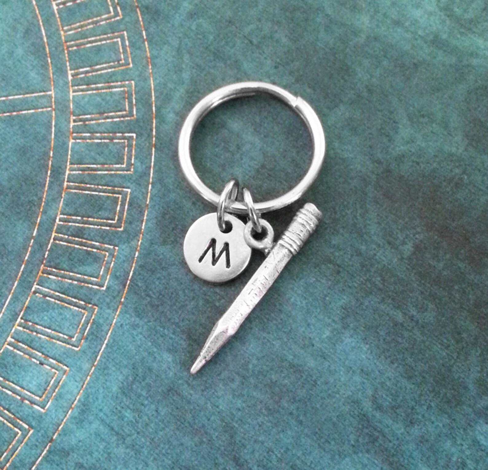 Pencil Keychain VERY SMALL Pencil Keyring Pencil Charm - Etsy