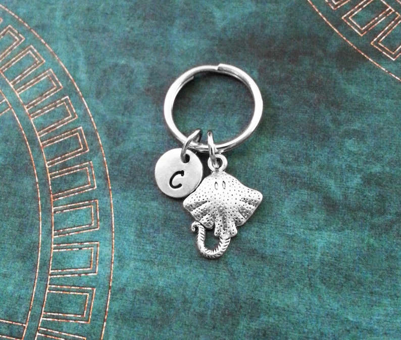 Stingray Keychain VERY SMALL Sting Ray Keyring Personalized - Etsy