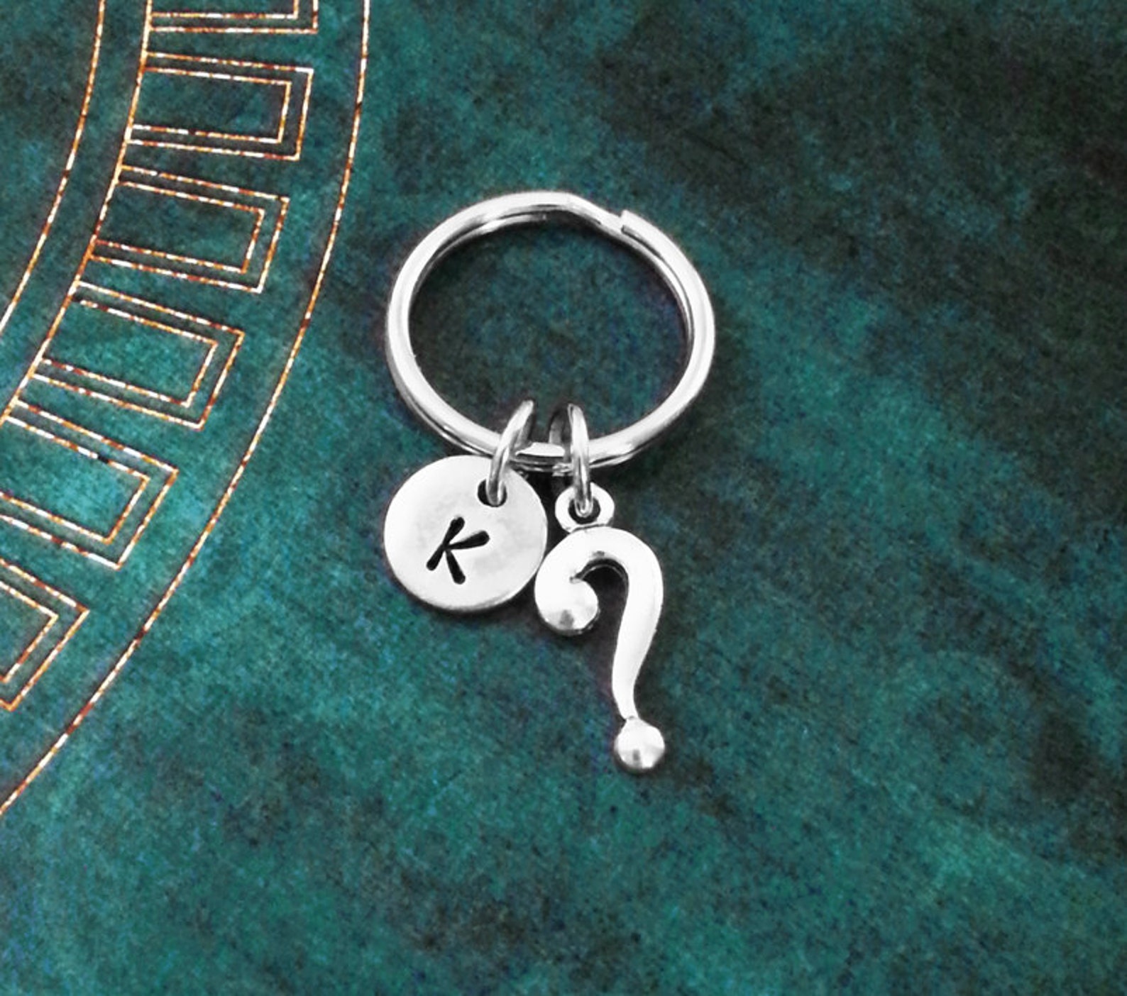 Question Mark Keychain VERY SMALL Question Mark Keyring | Etsy