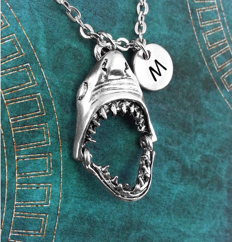 Shark Keychain, Movable Jaw Keyring, Personalized Keychain, Shark ...