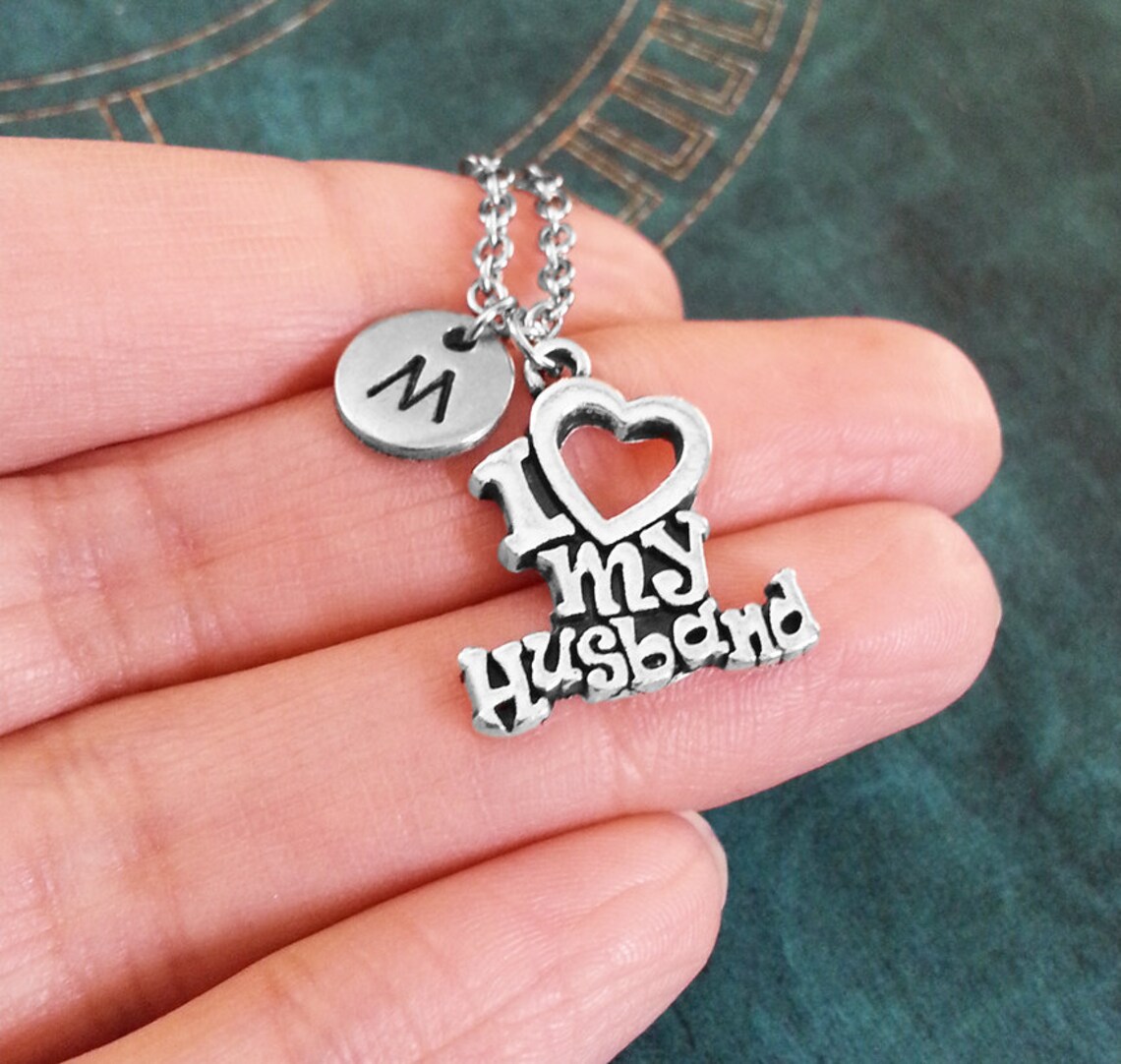 I Love My Husband Keychain SMALL Heart My Husband Keyring Wife - Etsy