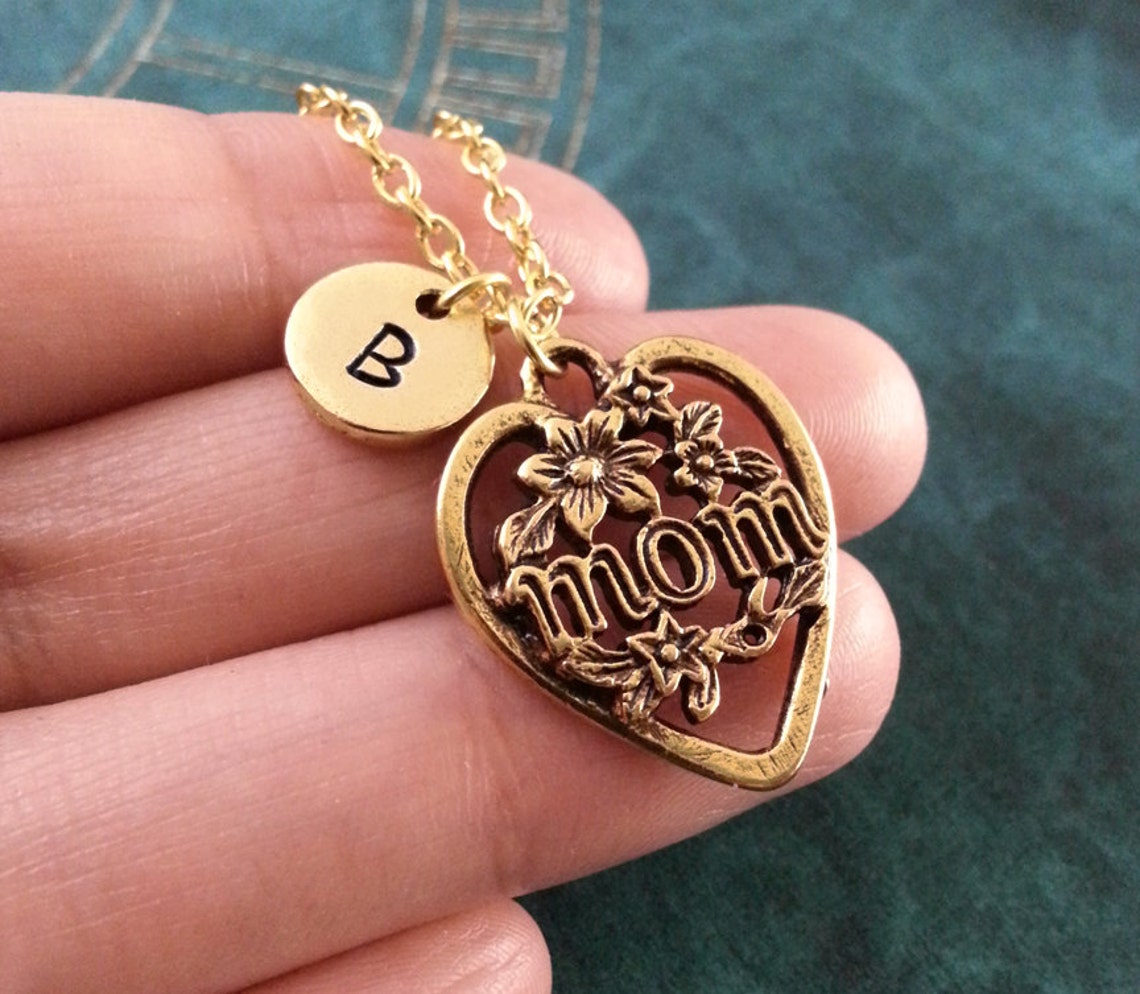 Mom Keychain, Personalized Key Ring, Mom Heart Keychain, Mother's Day ...