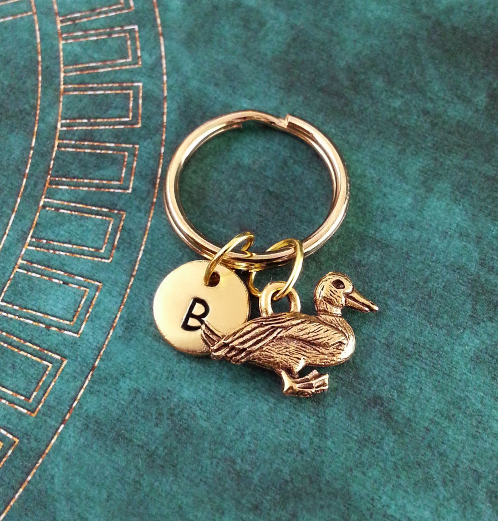 Duck Keychain SMALL Keyring Animal Key Ring Animal Jewelry - Etsy