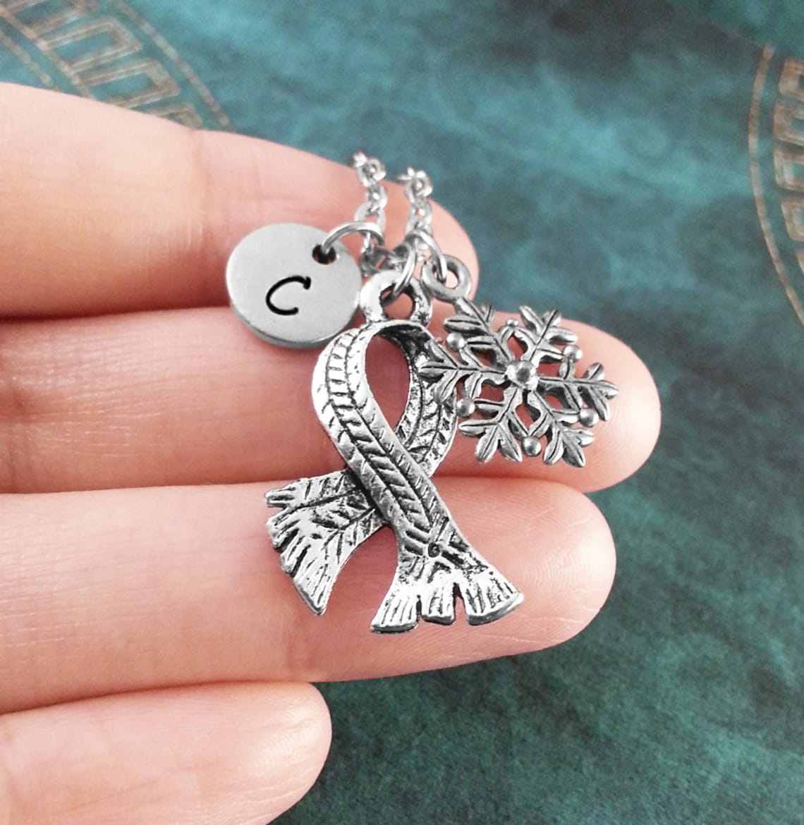 Snowflake Keychain, Personalized Keychain Winter Snowflake Keyring ...