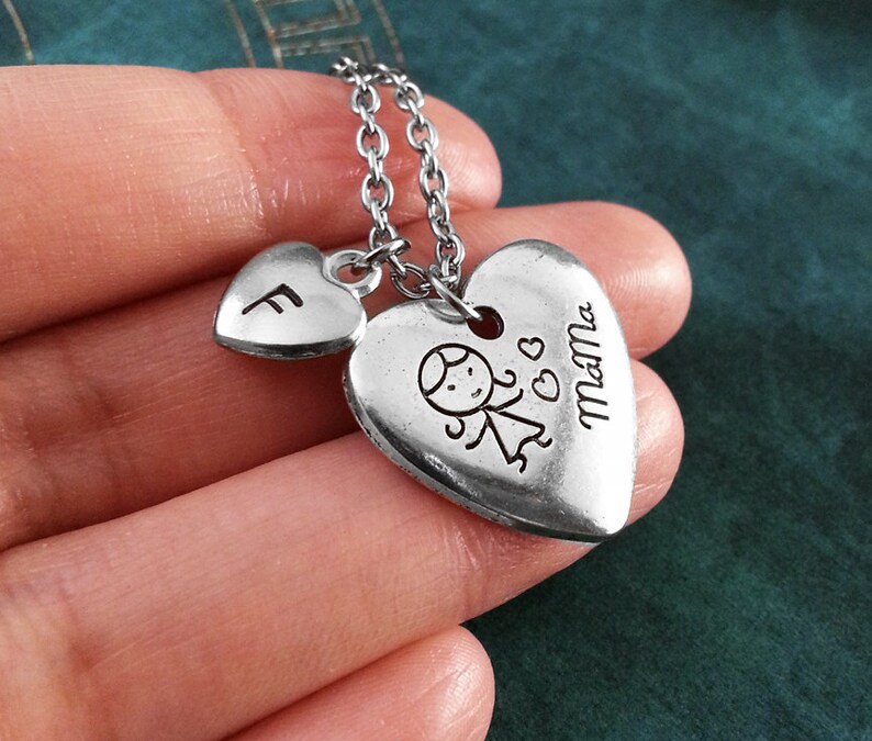 Mama Keychain, Personalized Key Ring, Mama Heart Keychain, Mother's Day ...