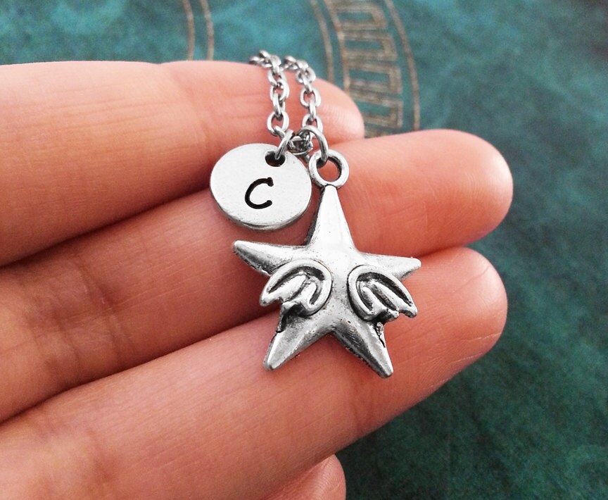 Star With Wings Keychain SMALL Star Keychain Personalized | Etsy