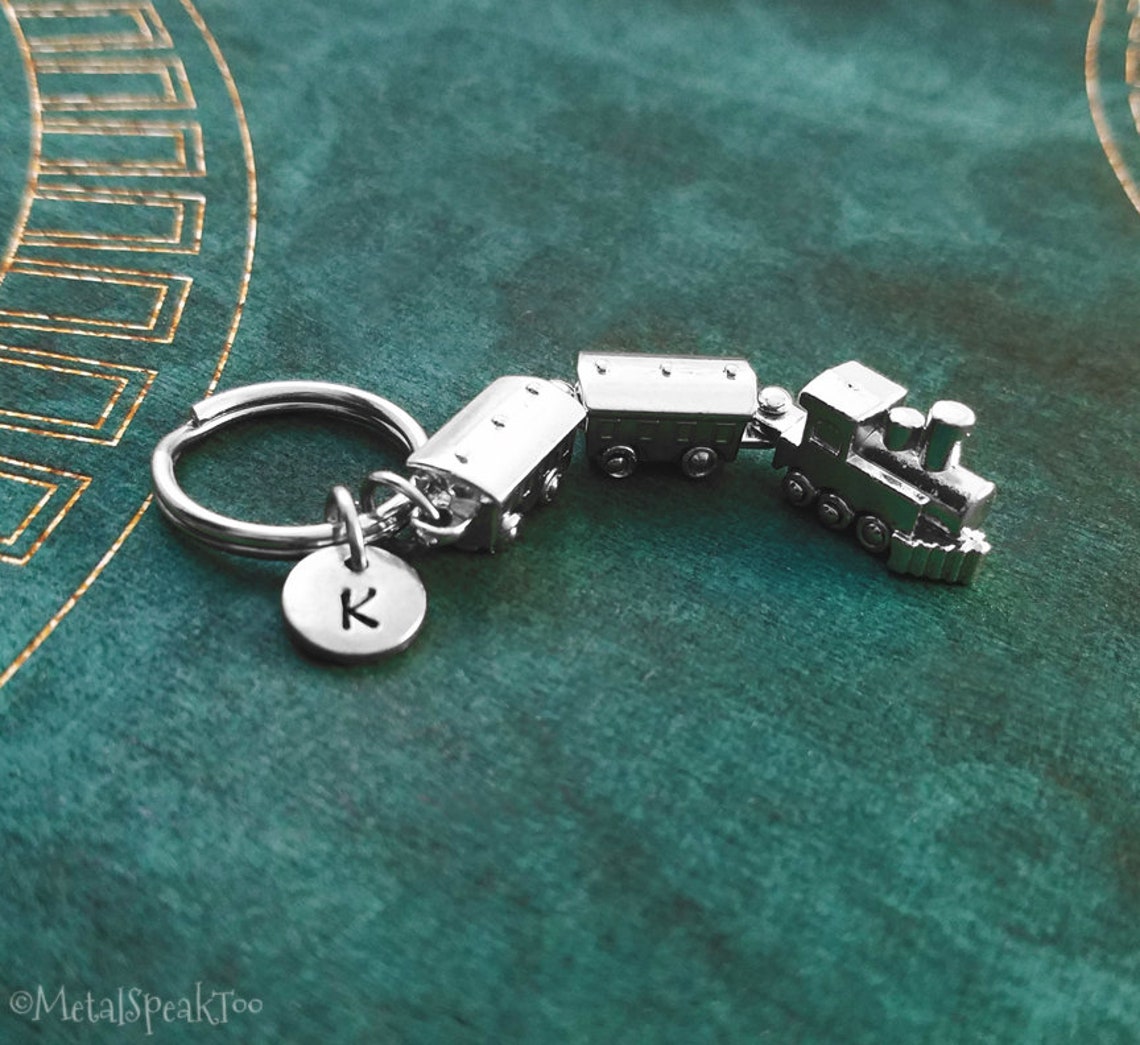 Train Keychain SMALL Train Charm Keychain Train Keyring | Etsy