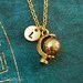 Globe Keychain VERY SMALL Globe Keyring Boyfriend Keychain Girlfriend ...
