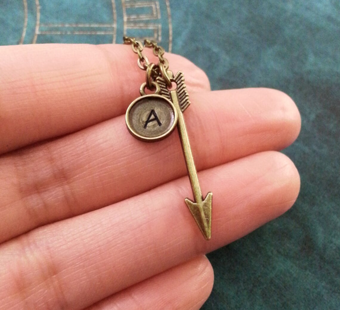 Arrow Keychain SMALL Bronze Arrow Keyring Bohemian Keychain - Etsy