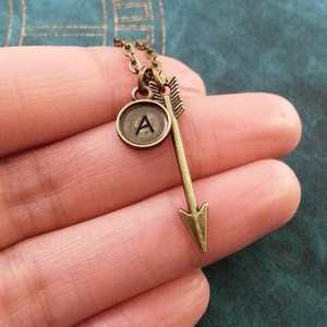 Arrow Keychain SMALL Bronze Arrow Keyring Bohemian Keychain Girlfriend ...
