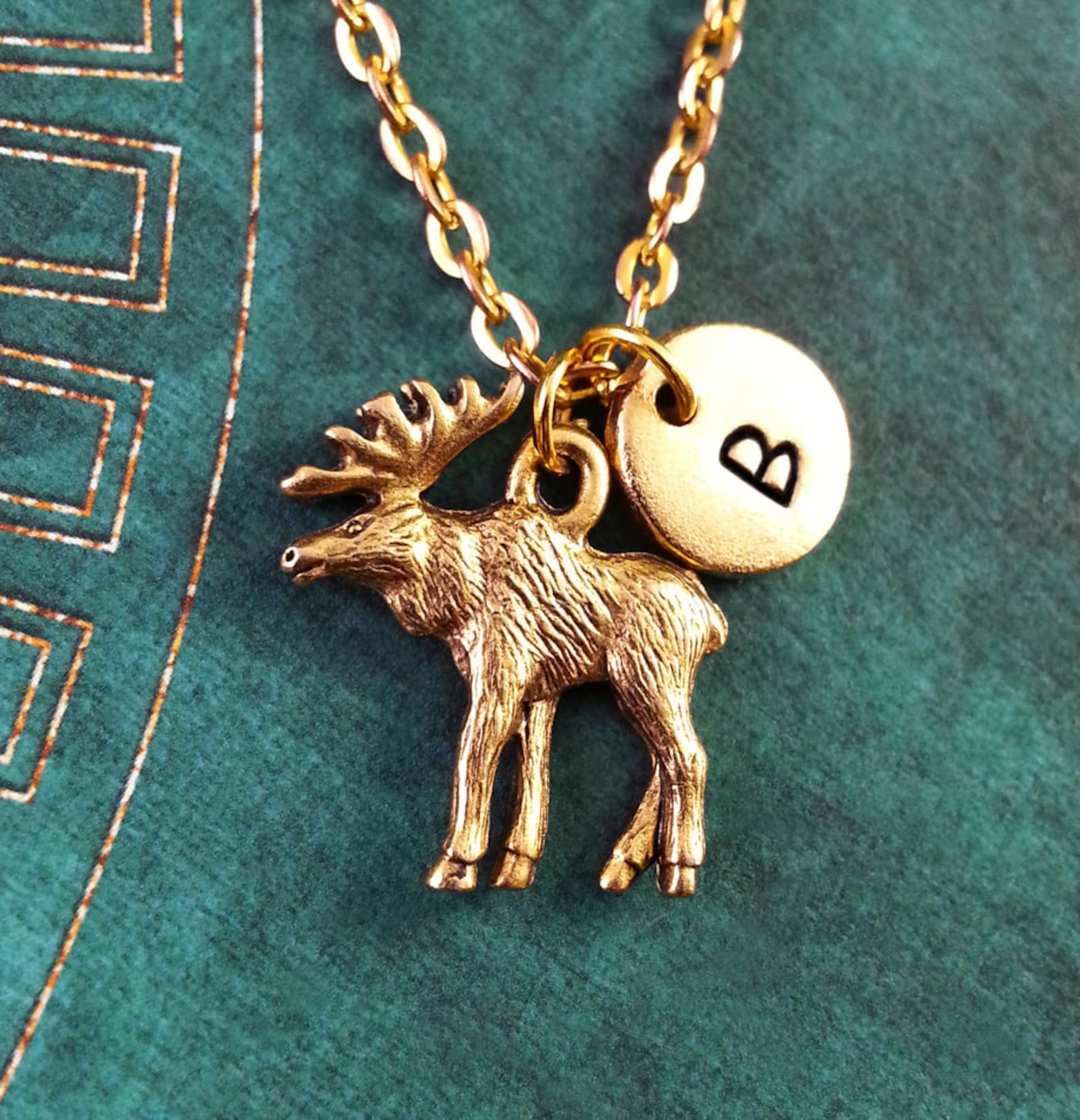 Moose Keychain VERY SMALL Moose Keyring Personalized Monogram - Etsy