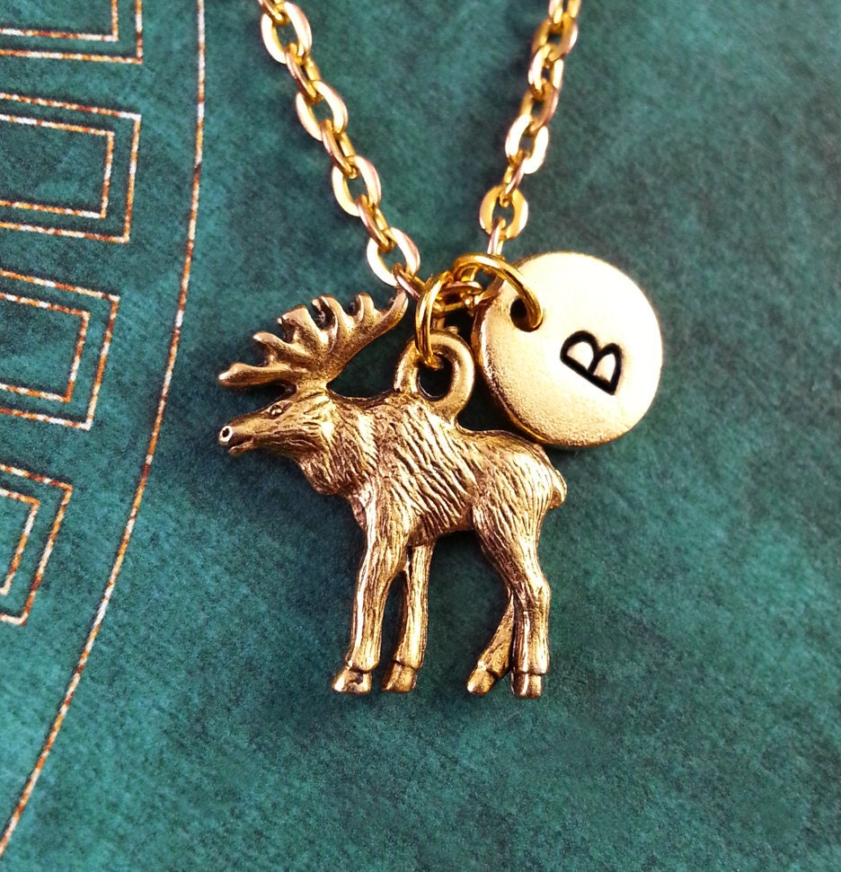 Moose Keychain VERY SMALL Moose Keyring Personalized Monogram - Etsy