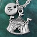 Circus Tent Keychain VERY SMALL Circus Tent Charm Keychain - Etsy