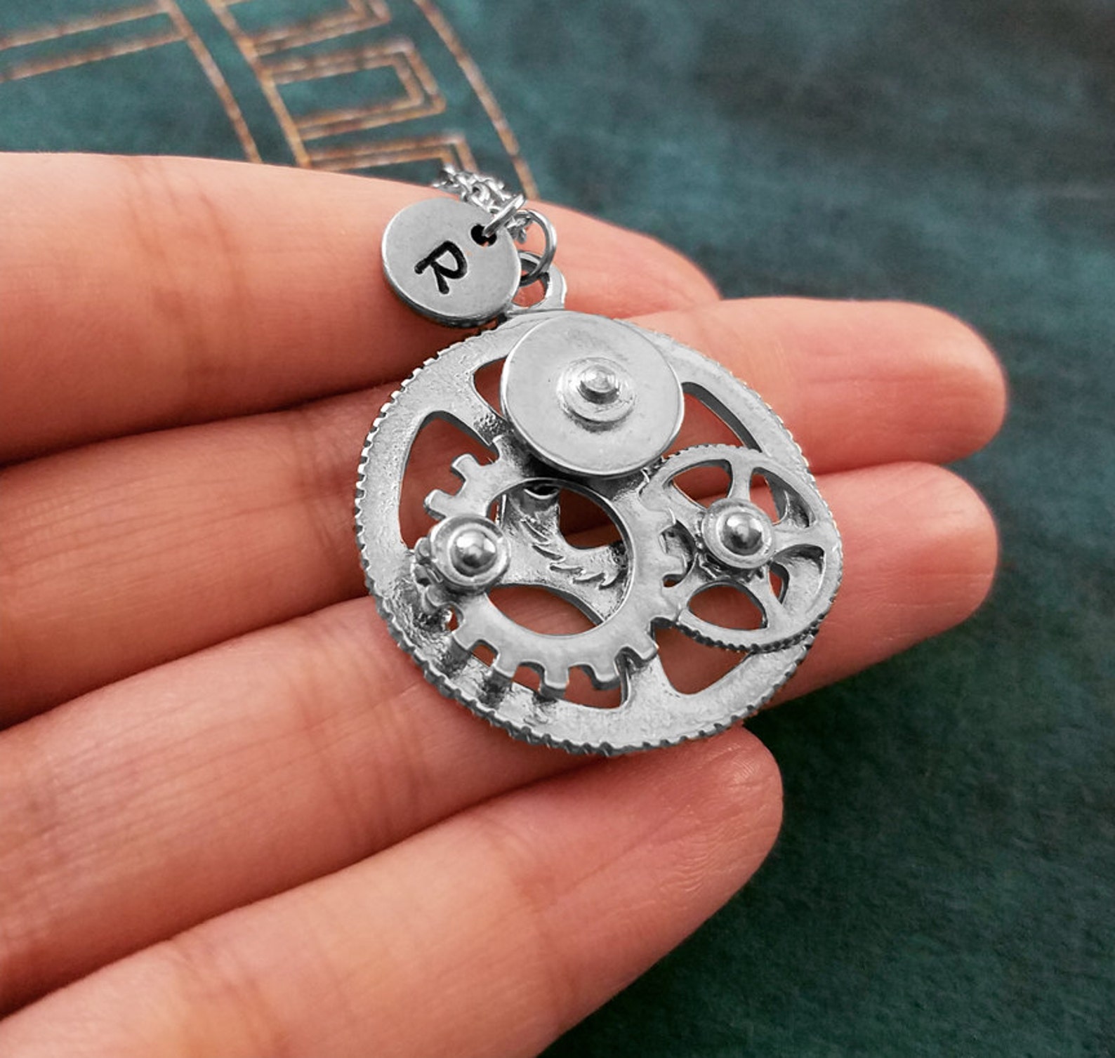 Gears Keychain Cogs and Gears Keyring Personalized Keychain | Etsy