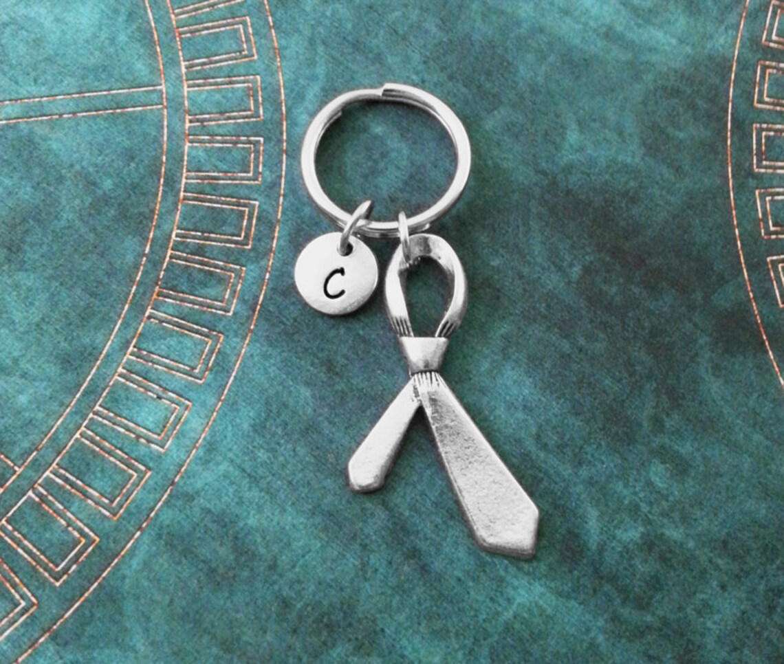 Necktie Keychain SMALL Tie Keychain Necktie Keyring New Job - Etsy 日本