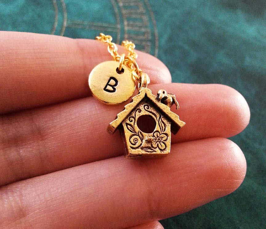 Birdhouse Keychain VERY SMALL Bird House Keychain Personalized Keychain ...