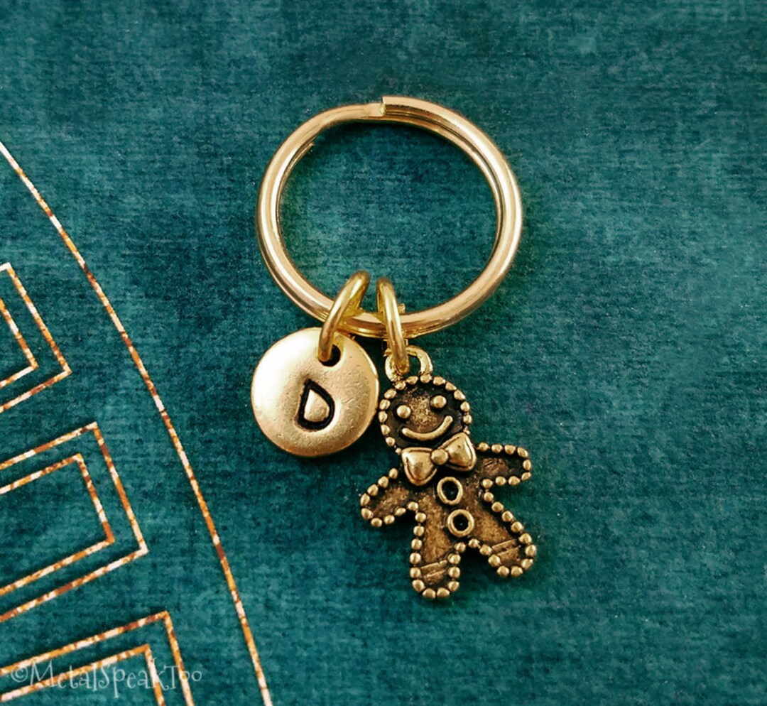 Gingerbread Man Keychain VERY SMALL Gingerbread Keychain Christmas ...