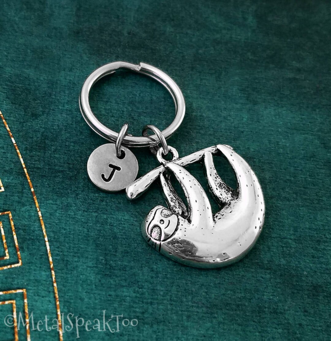 Sloth Keychain SMALL Sloth Animal Keychain Sloth Pendant - Etsy.de