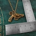Revolver Keychain SMALL Gun Keychain Gun Rights Dad Keychain Boyfriend ...