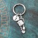 Blood Pressure Cuff Keychain SMALL Silver Blood Pressure Cuff Keyring ...