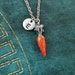 Carrot Keychain VERY SMALL Personalized Carrot Keyring Carrot Charm ...