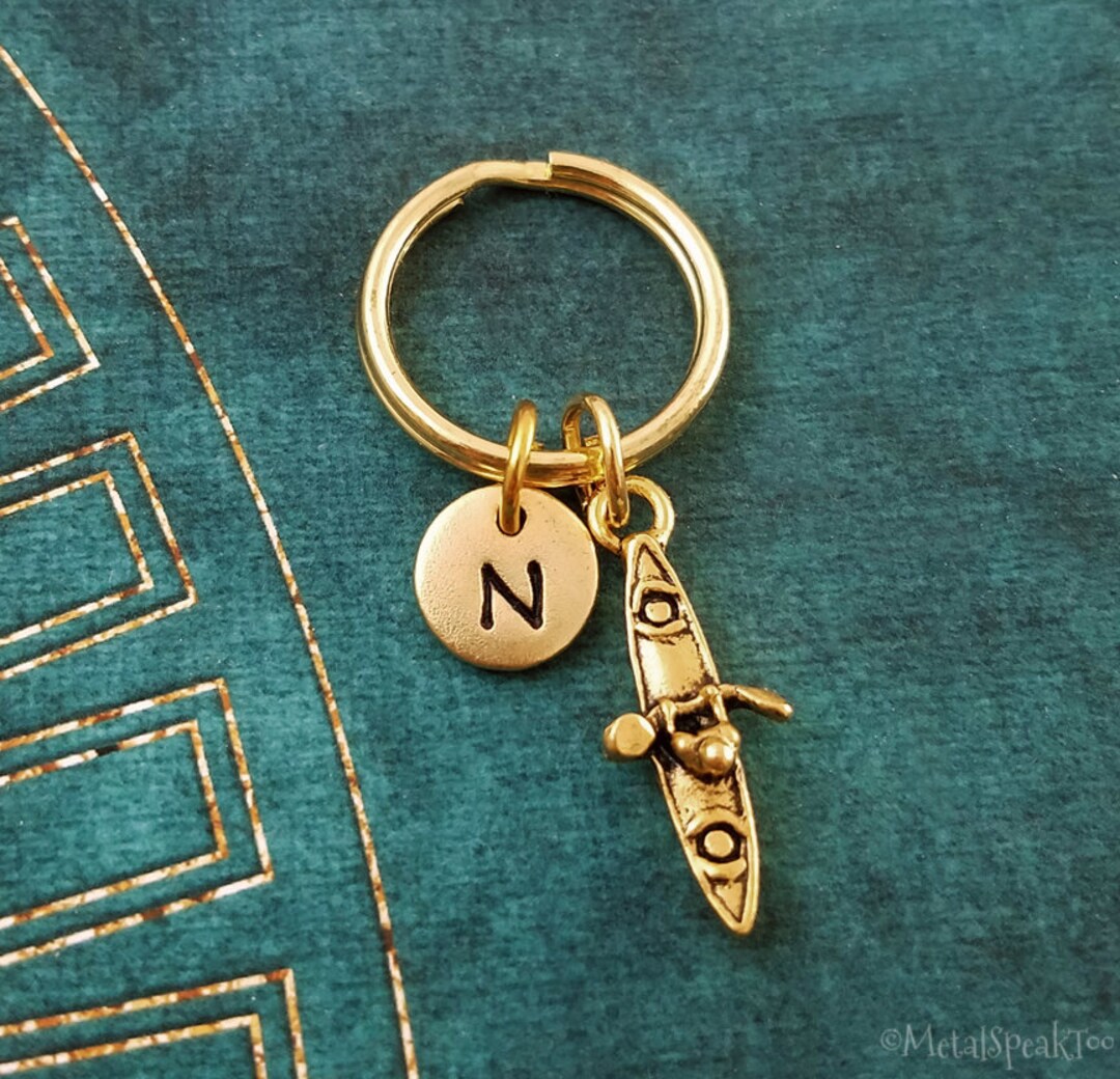 Kayak Keychain VERY SMALL Kayak Charm Keychain Kayaking Gift Sports ...