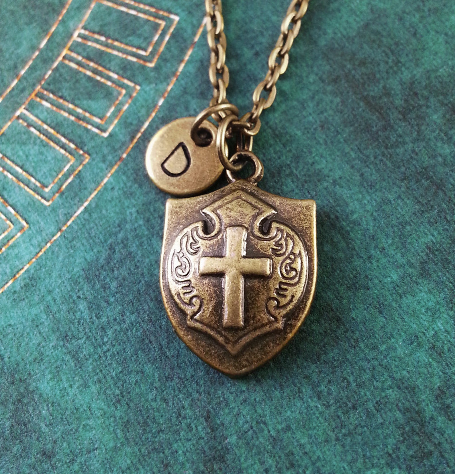 Shield Key Ring, Cross Keyring Medieval Keychain Personalized Keychain ...