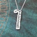 Blessed Keychain Blessed Keyring Silver Engraved Keychain Stamped ...