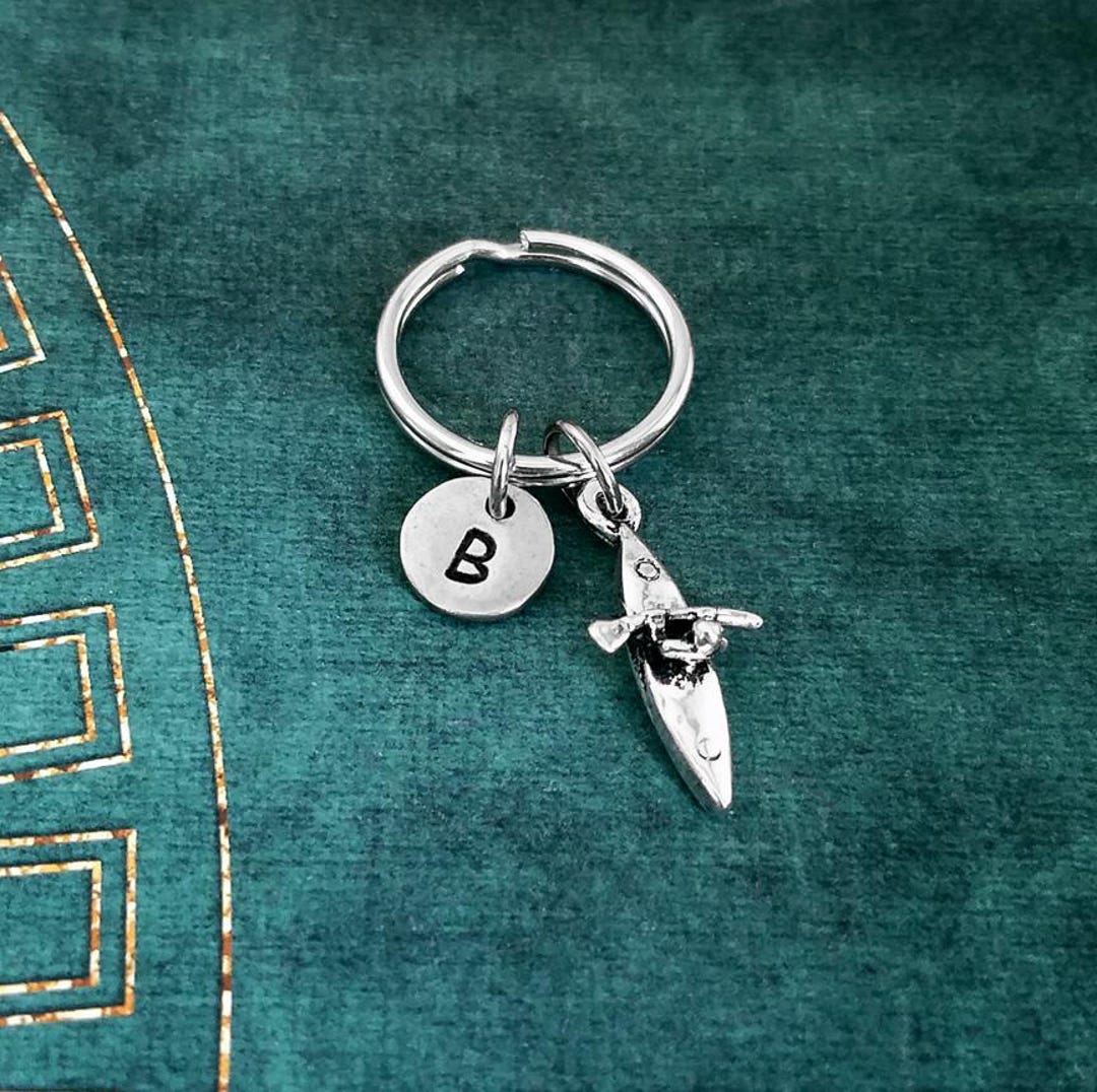 Kayak Keychain VERY SMALL Kayak Charm Keychain Kayaking Gift Sports ...