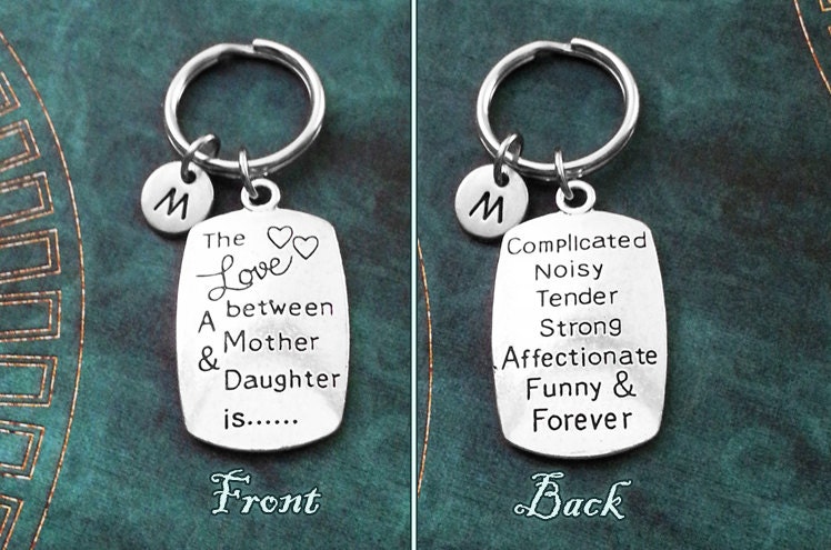 The Love Between a Mother and Daughter Keychain ONE Mother's Day ...