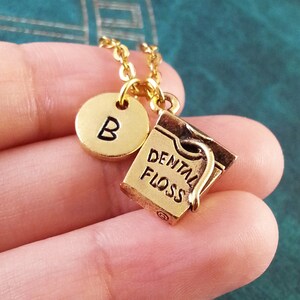 Floss Keychain VERY SMALL Dental Floss Keyring Dental Student Dentist ...