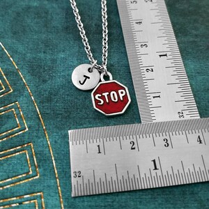 Stop Sign Keychain VERY SMALL Stop Sign Keyring Initial Keychain ...
