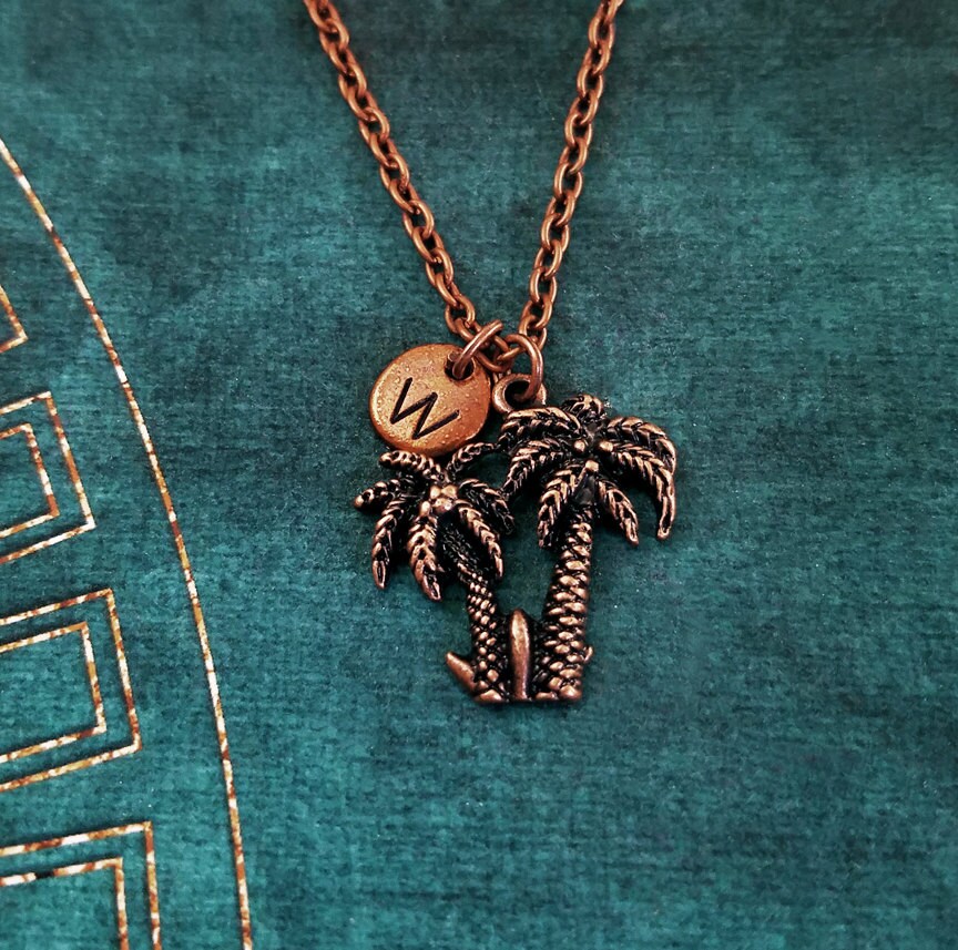 Palm Tree Keychain VERY SMALL Palm Trees Keyring Beach - Etsy