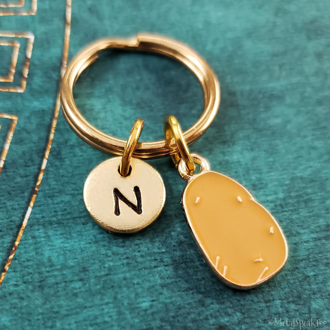 Potato Keychain SMALL Baked Russet Potato Pendant Charm Gardening Gift ...