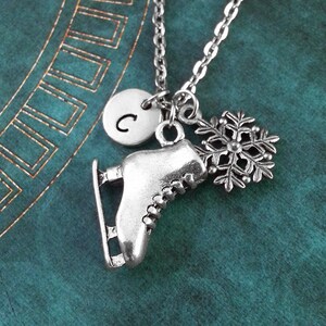 Ice Skate Keychain, Personalized Keychain, Snowflake Keyring, Winter ...