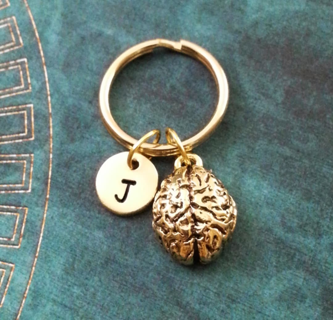 Brain Keychain VERY SMALL Brains Keychain Brain Keyring Neurology Gift ...