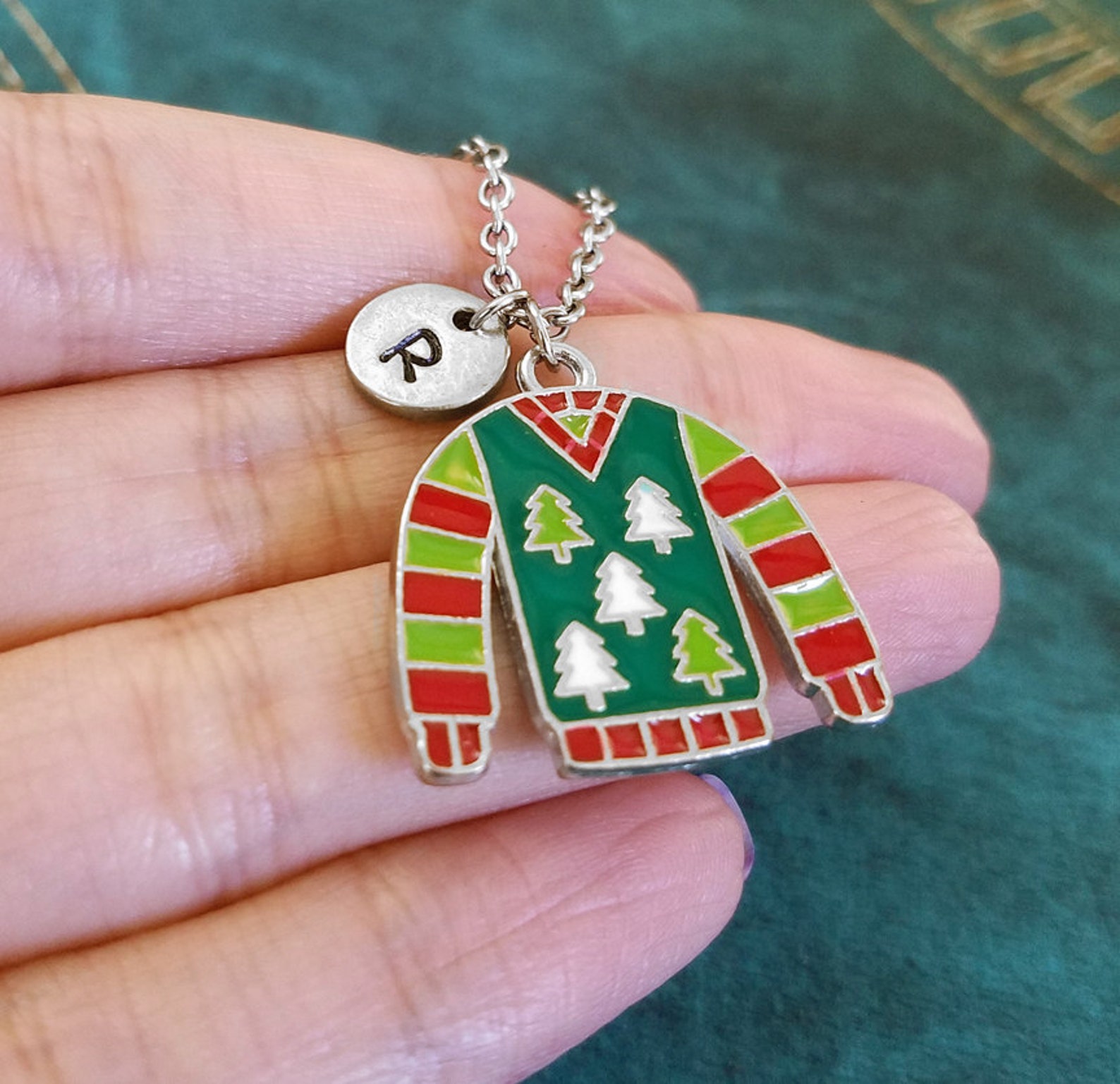 Christmas Keychain SMALL Ugly Christmas Sweater Keychain Red - Etsy New ...