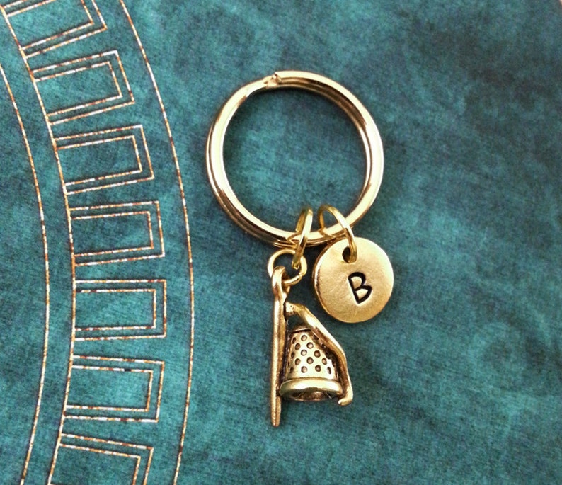 Thimble Keychain VERY SMALL Sewing Keychain Personalized - Etsy
