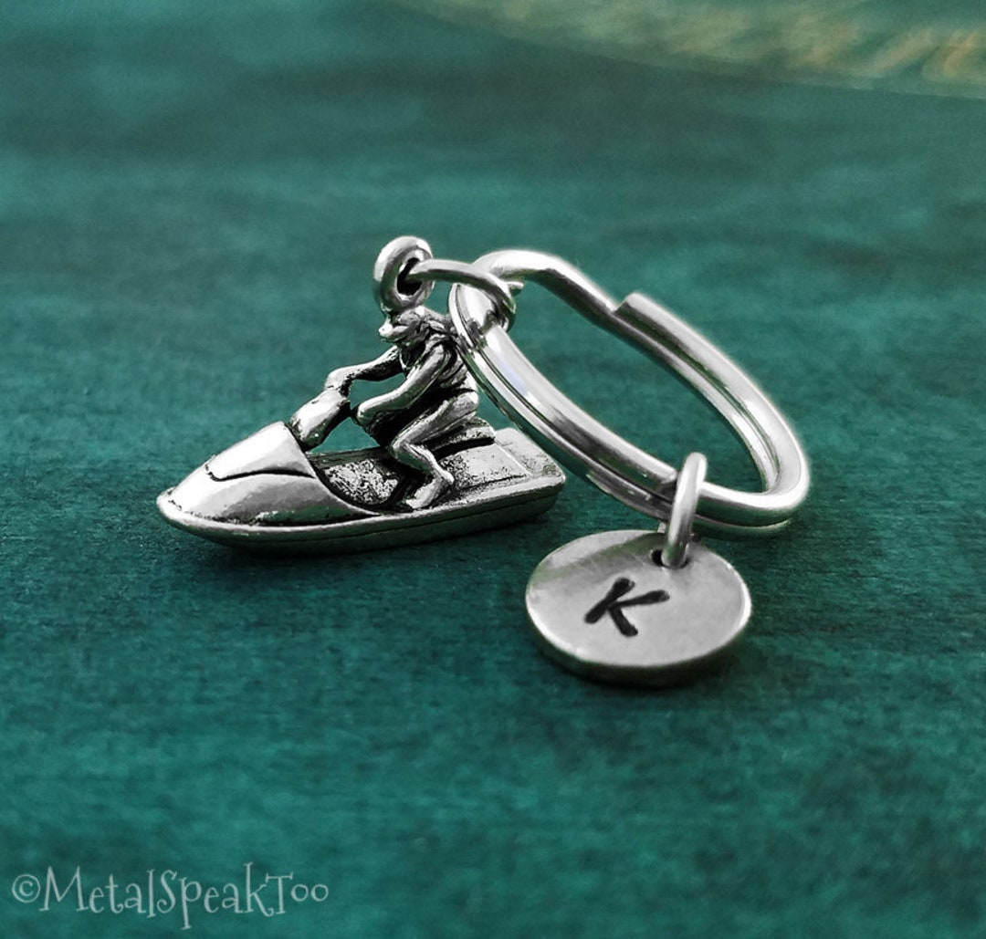 Jet Ski Keychain SMALL Jet Ski Charm Keychain Jetski Keychain Lake ...