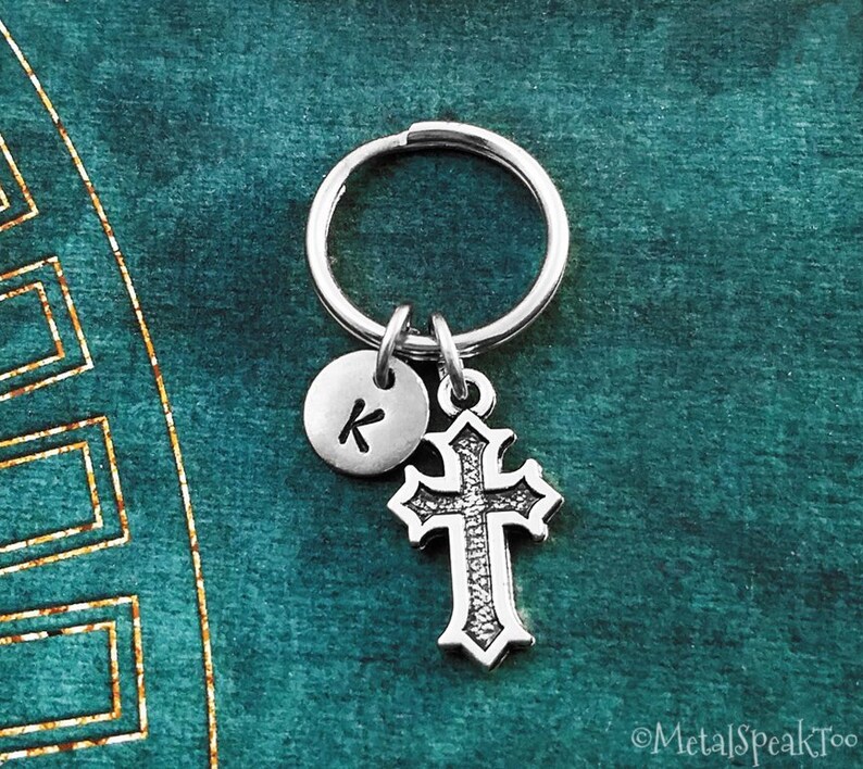 Cross Keychain VERY SMALL Cross Keyring Christian Keychain - Etsy