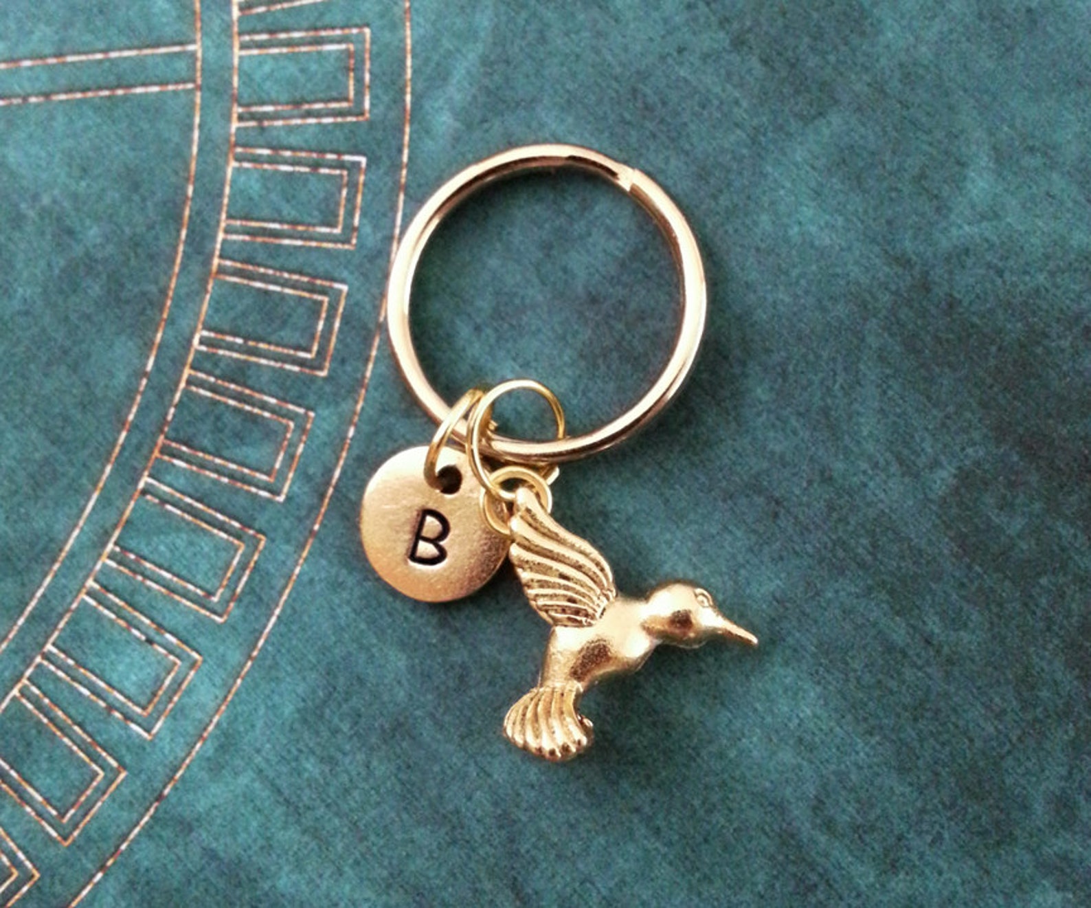 Hummingbird Keychain VERY SMALL Bird Keychain Personalized | Etsy