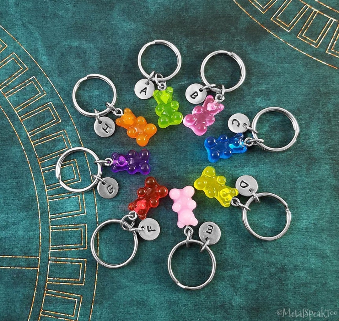 Gummy Bear Keychain SMALL Gummi Bear Keyring Friendship Keychain Best ...
