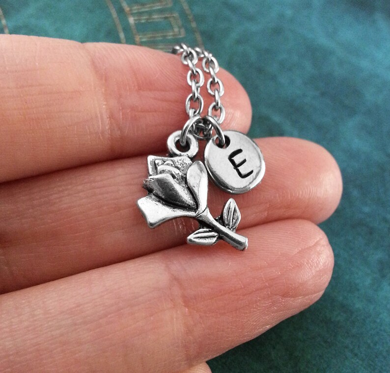 Rose Keychain SMALL Rose Charm Bridesmaid Keychain - Etsy