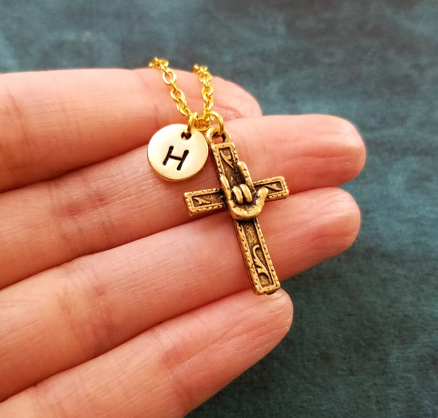 Cross Keychain SMALL Love Cross Charm Keychain Christian | Etsy