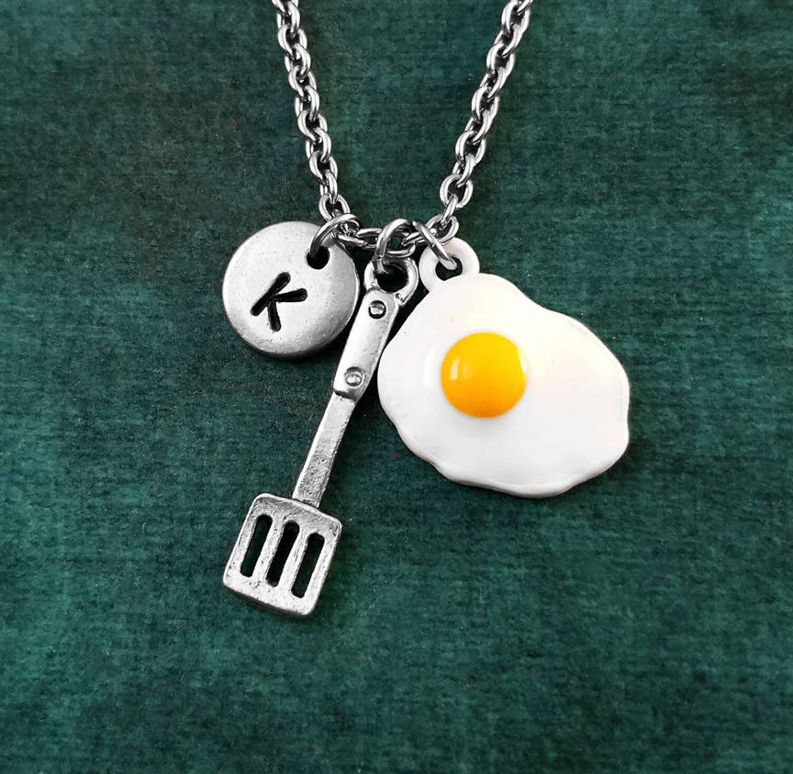 Egg Keychain VERY SMALL Fried Egg Keyring Sunny Side up Egg Charm ...