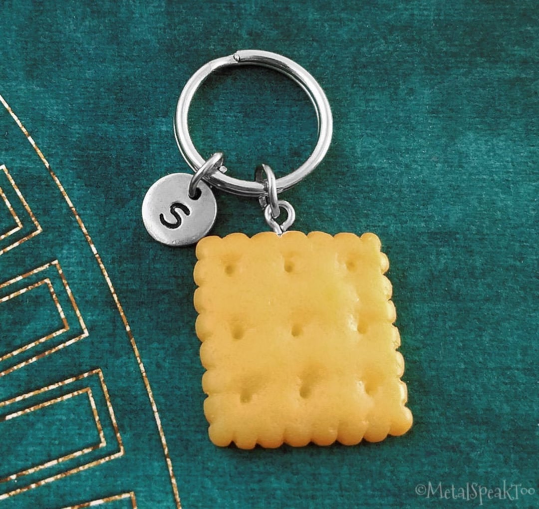Saltine Keychain SMALL Cracker Keychain Cracker Keyring Saltine Keyring ...