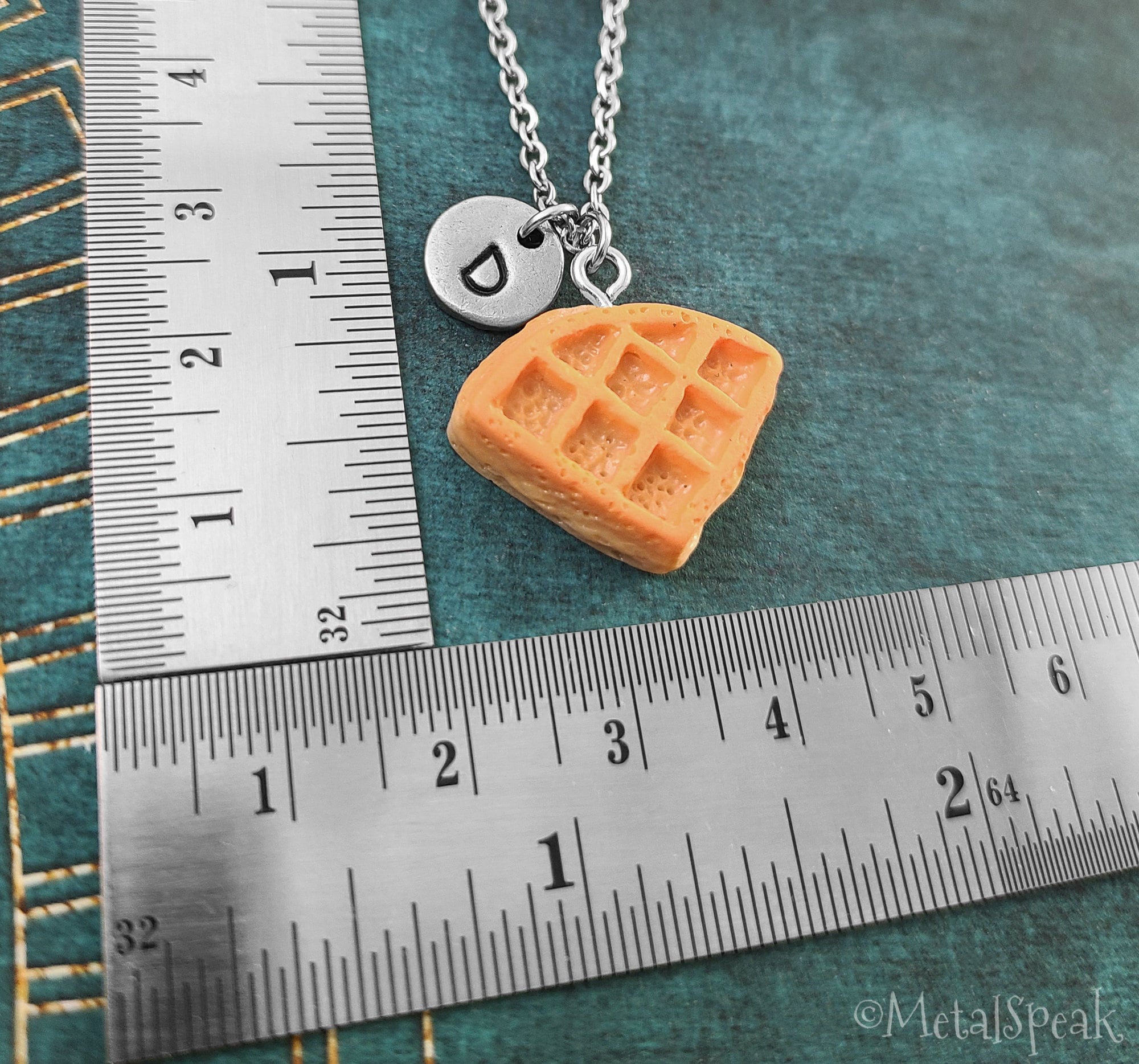 Waffle Keychain SMALL Waffle Keyring Waffle Gift Personalized - Etsy