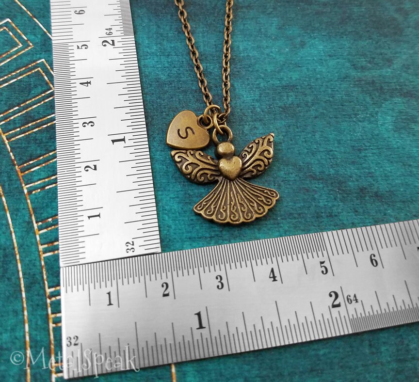 Angel Keychain SMALL Angel Keyring Charm Keychain Custom Keychain Grief ...