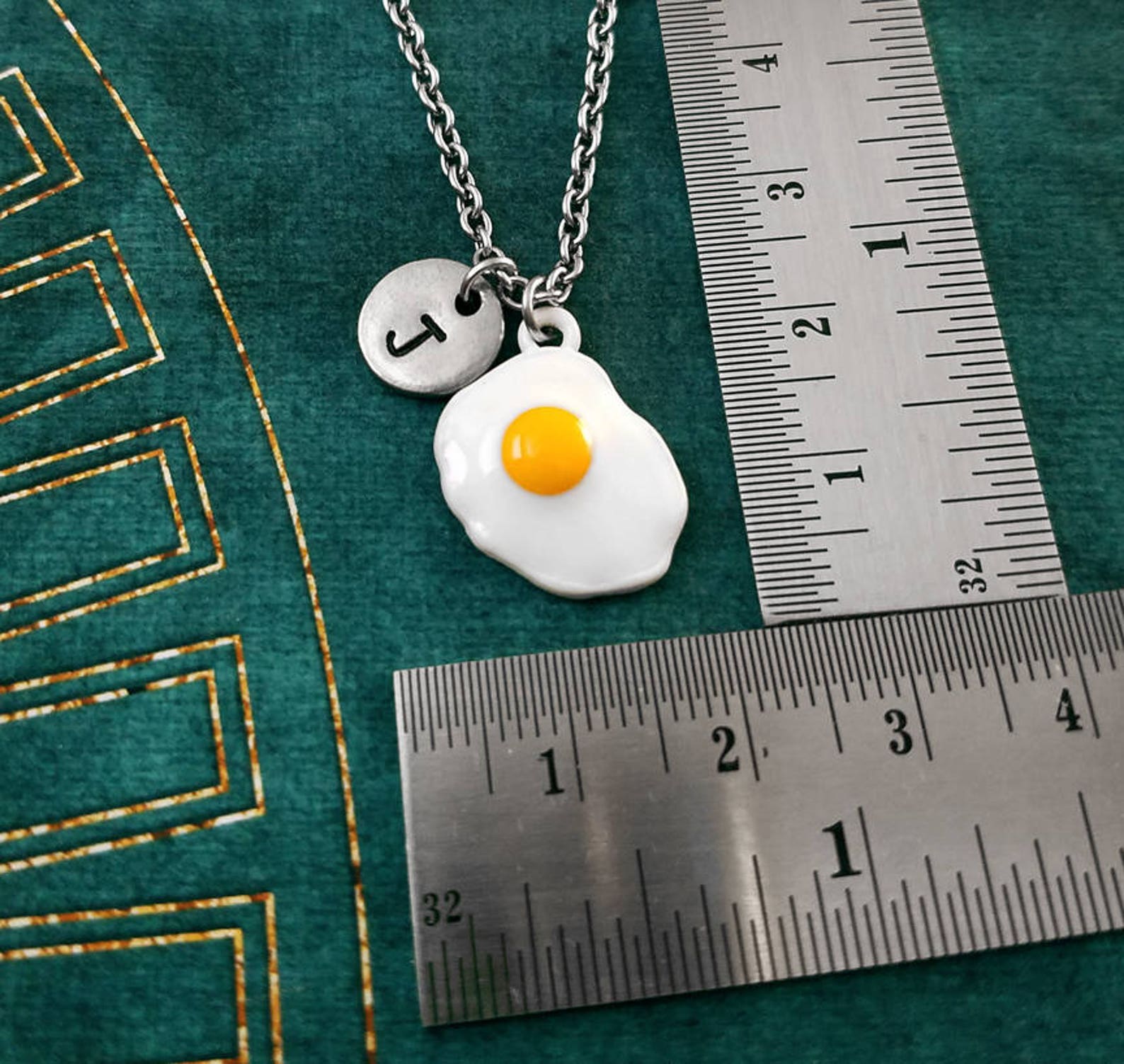 Egg Keychain VERY SMALL Fried Egg Keyring Sunny Side up Egg Charm ...